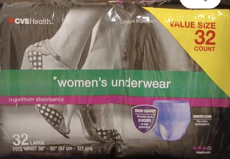 Buy Discounted CVS adjustable women’s underwear Large - 20 ct in Tampa ...